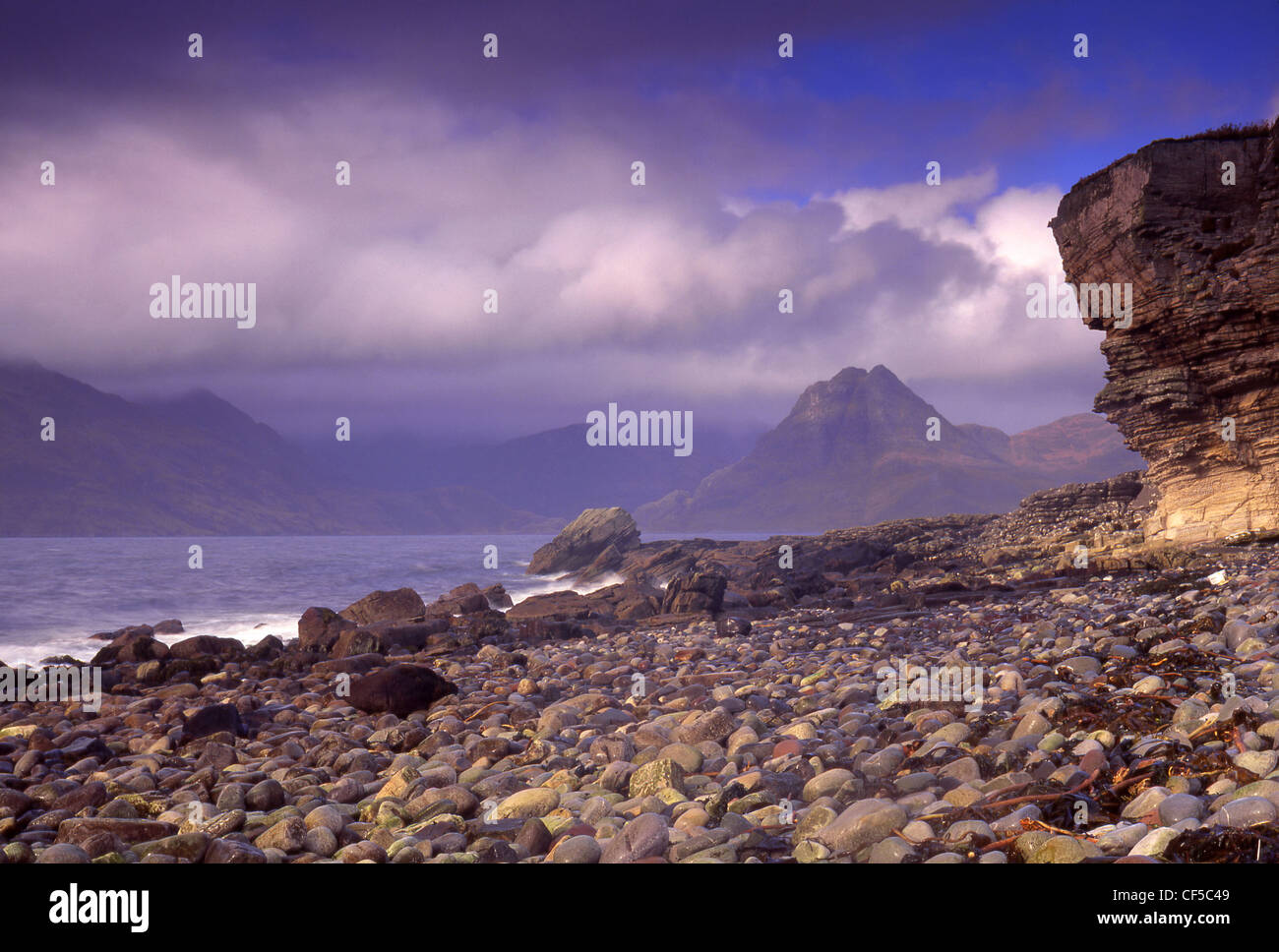 View of beach with eroded cliff face Stock Photo - Alamy