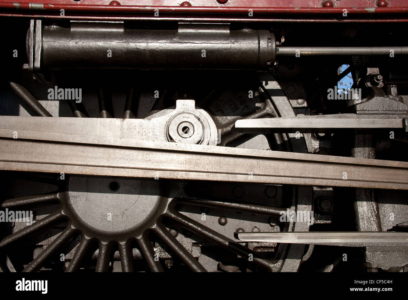 red steam train locomotive Stock Photo - Alamy