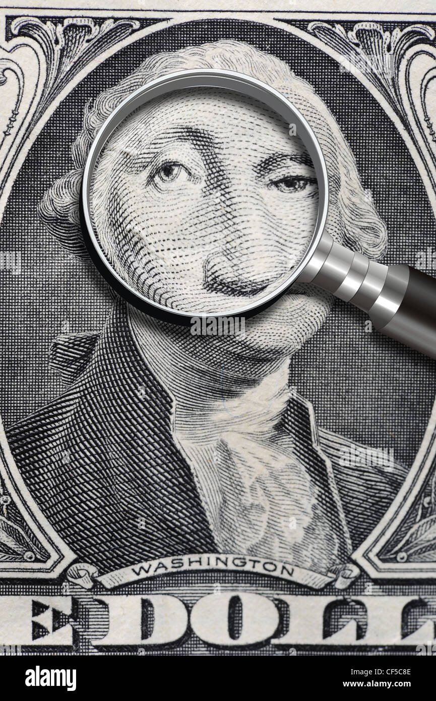 Dollar bill up close Stock Photo - Alamy