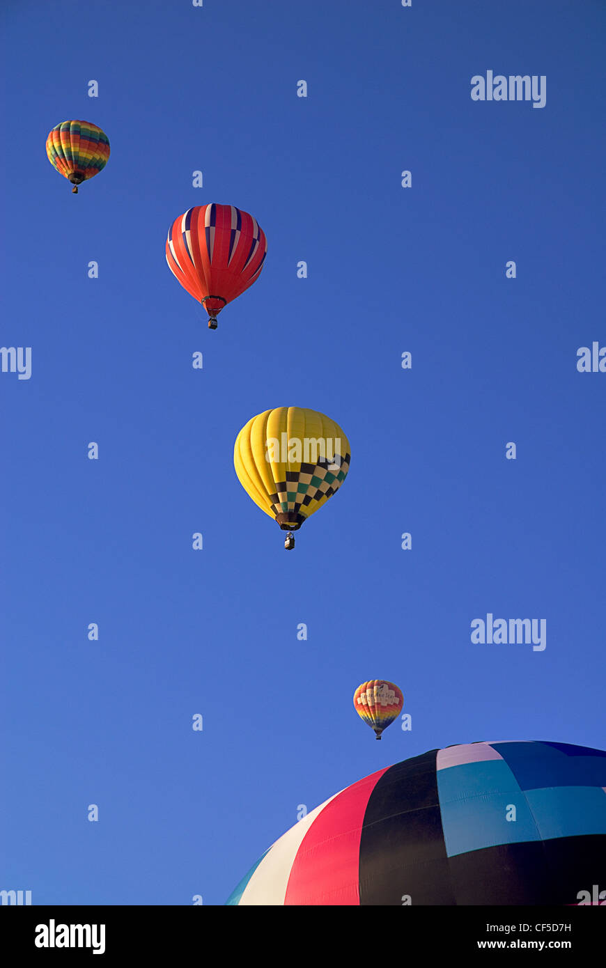 USA, New Mexico, Albuquerque, Air balloons at balloon fiesta Stock ...