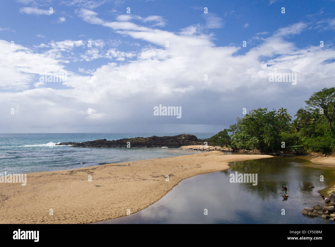 Coastal landscape of the Antongil Bay, east of Madagascar Stock Photo ...