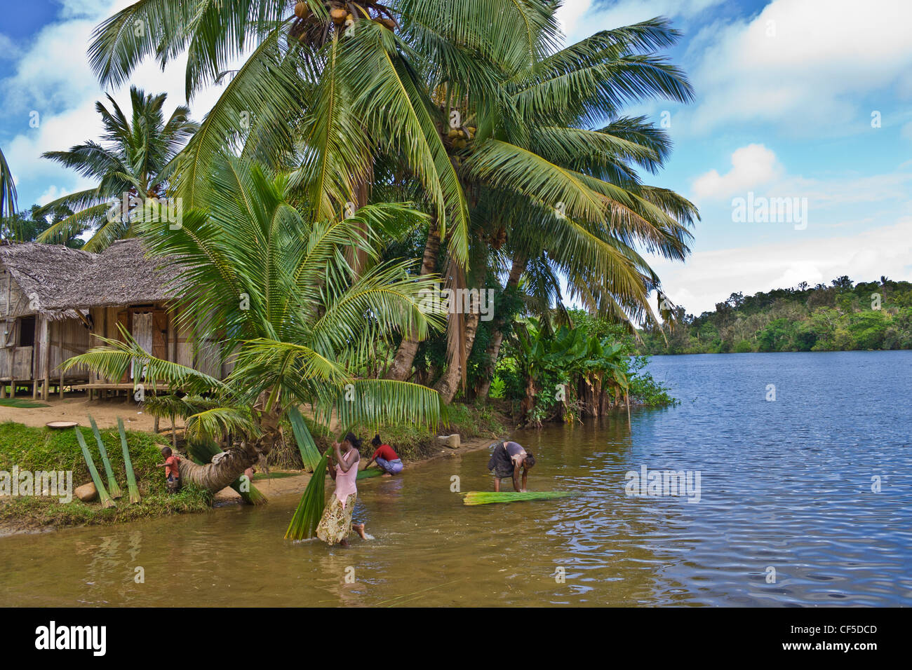 Coastal village of Antongil Bay, east of Madagascar Stock Photo - Alamy