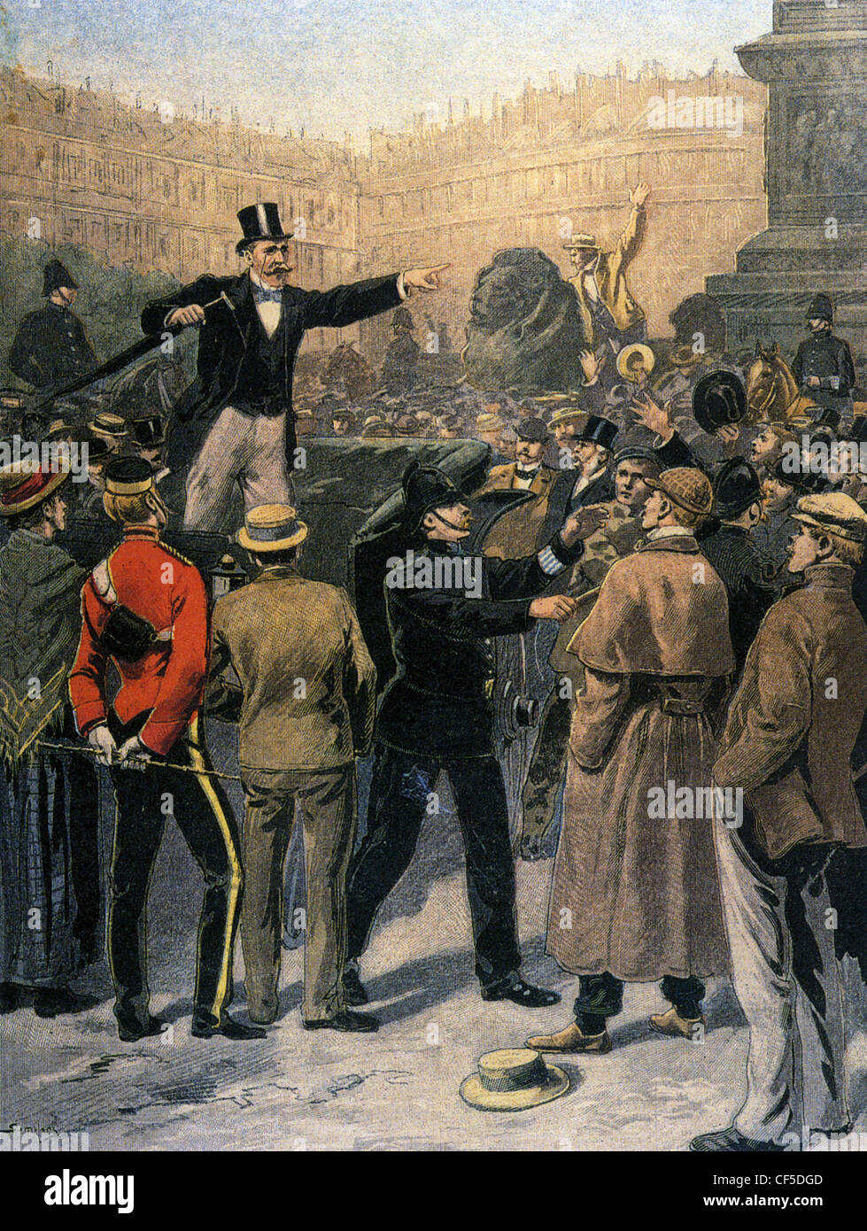 BOER WAR Anit-war demonstrators at a rally in Trafalgar Square in July ...