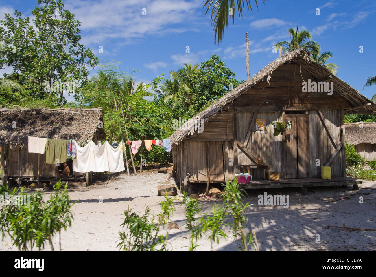 Traditional construction of Antongil Bay, east of Madagascar Stock ...