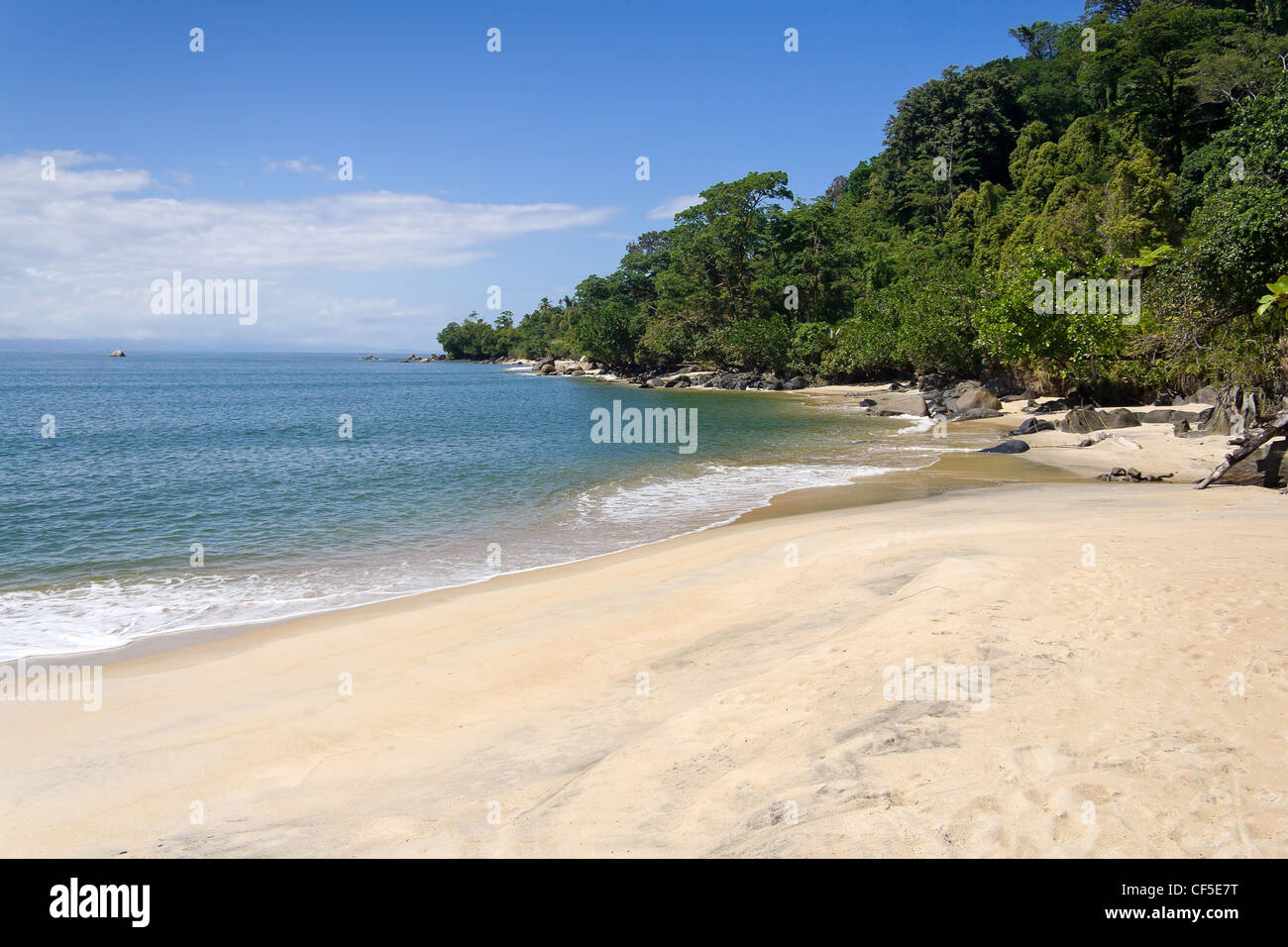 Coastal landscape of the Antongil Bay, east of Madagascar Stock Photo ...