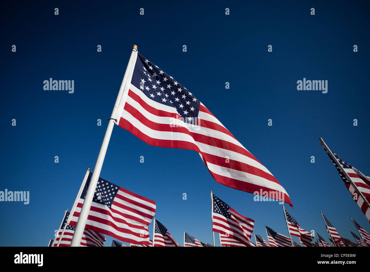 American flag display hi-res stock photography and images - Alamy