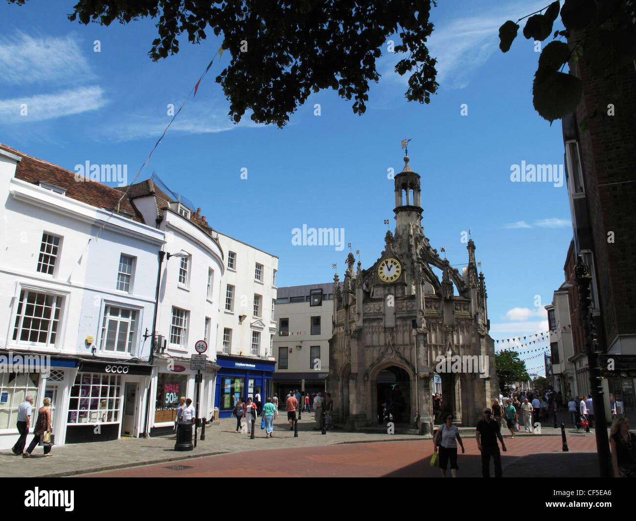 England, West Sussex, Chichester, The Market Cross seen from West ...