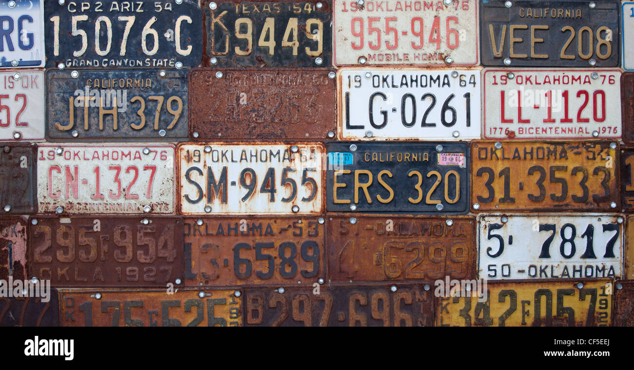 American license plates hi-res stock photography and images - Alamy