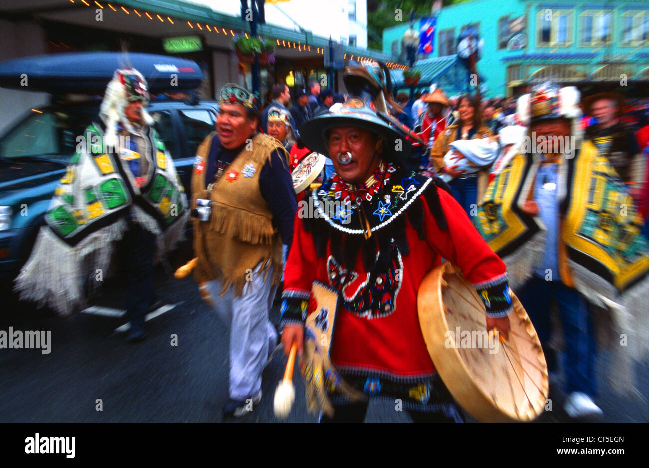 Native alaskan in traditional dress hi-res stock photography and images ...