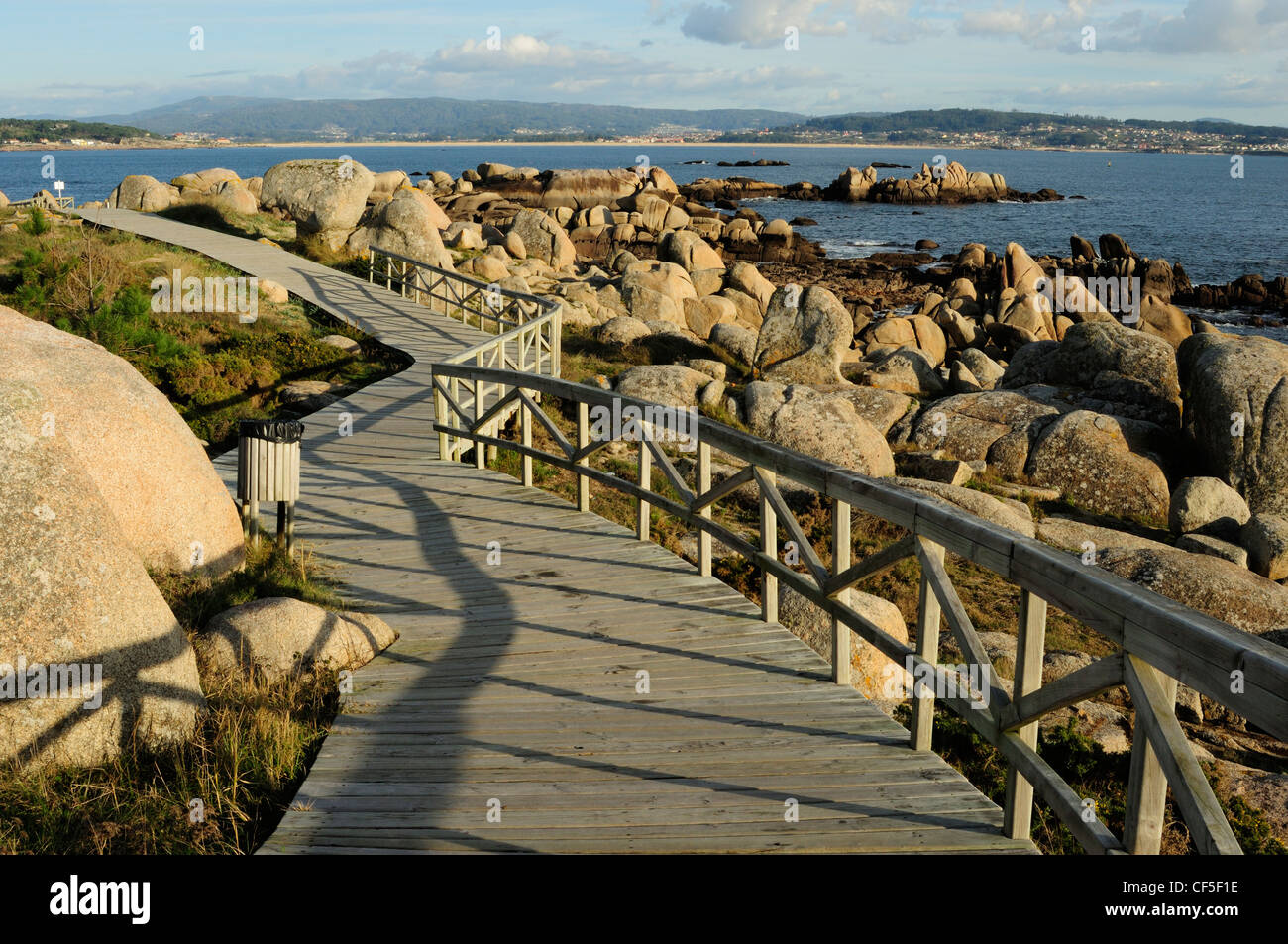 Coastal landscape in San Vicente do Mar, O Grove, Galicia, Spain Stock ...