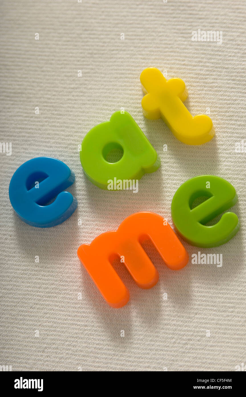 Plastic letters white background hi-res stock photography and images ...