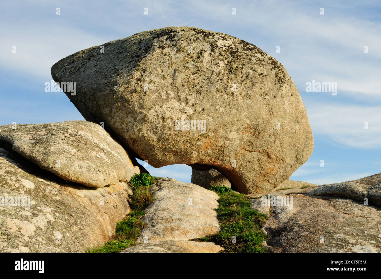 Granitic stones carved by the sea. Galicia, Spain Stock Photo - Alamy