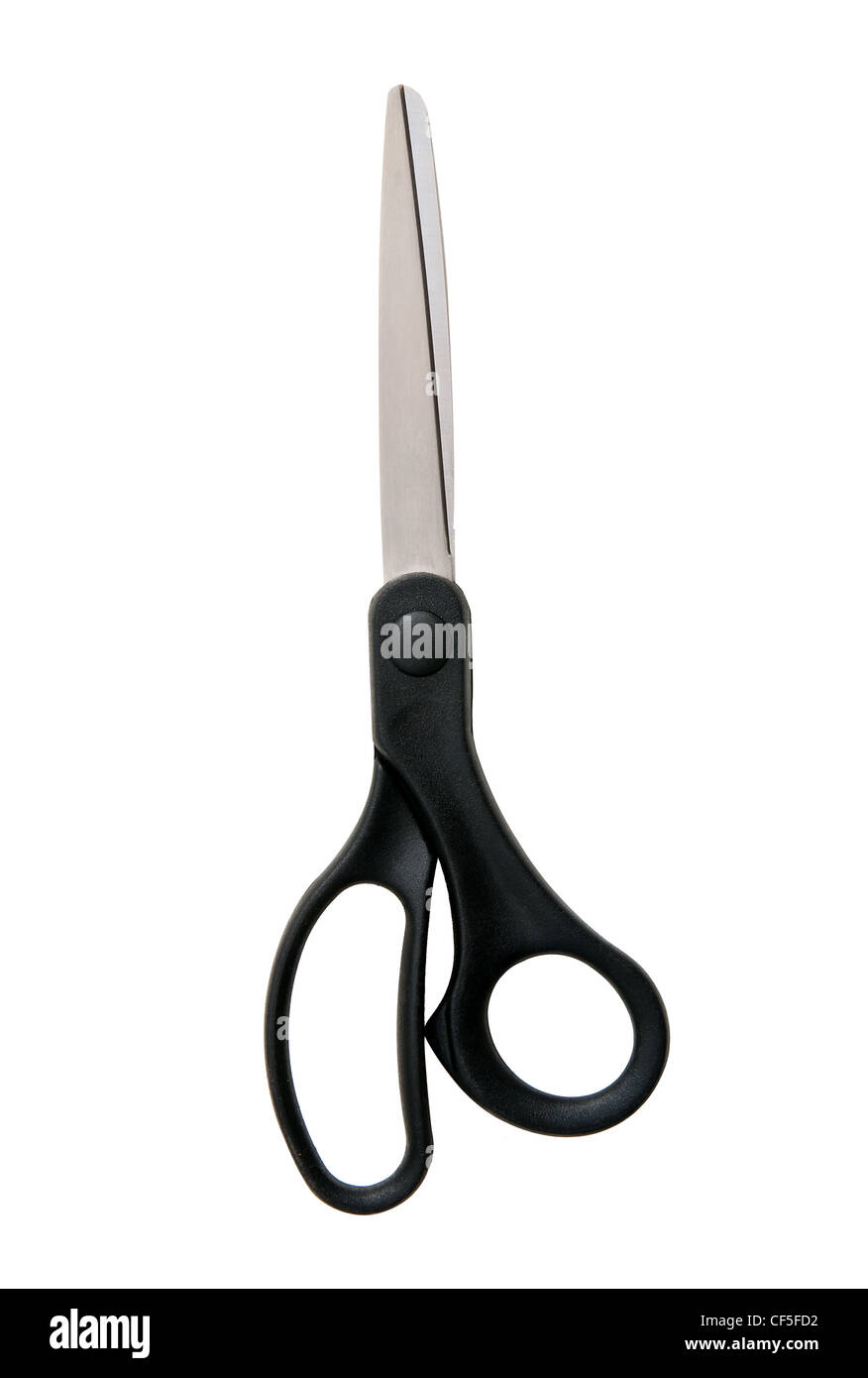 Closed scissors on white background Stock Photo - Alamy