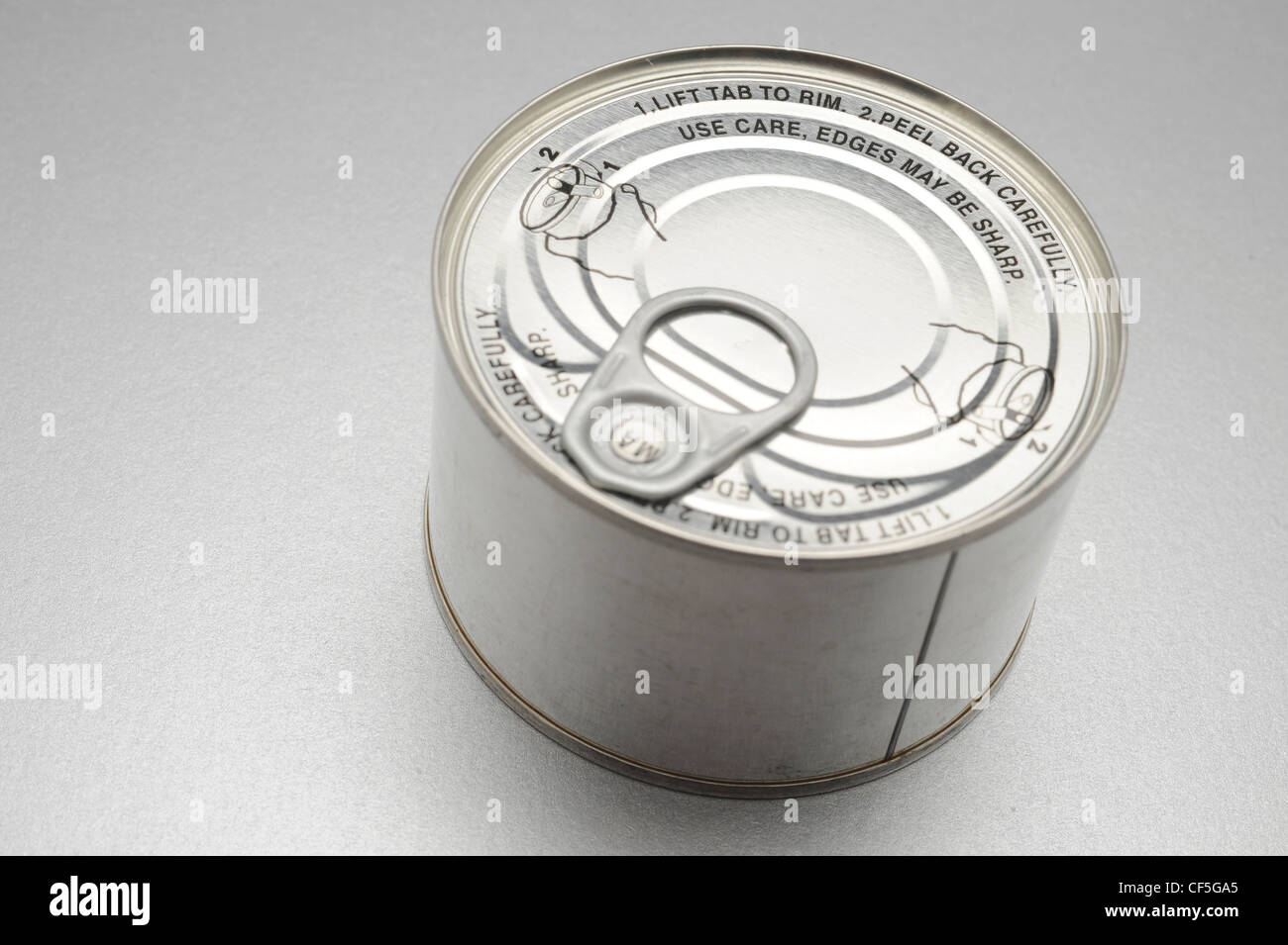 Years Of The Tin Can A still life image of a tin with pull ring opening ...