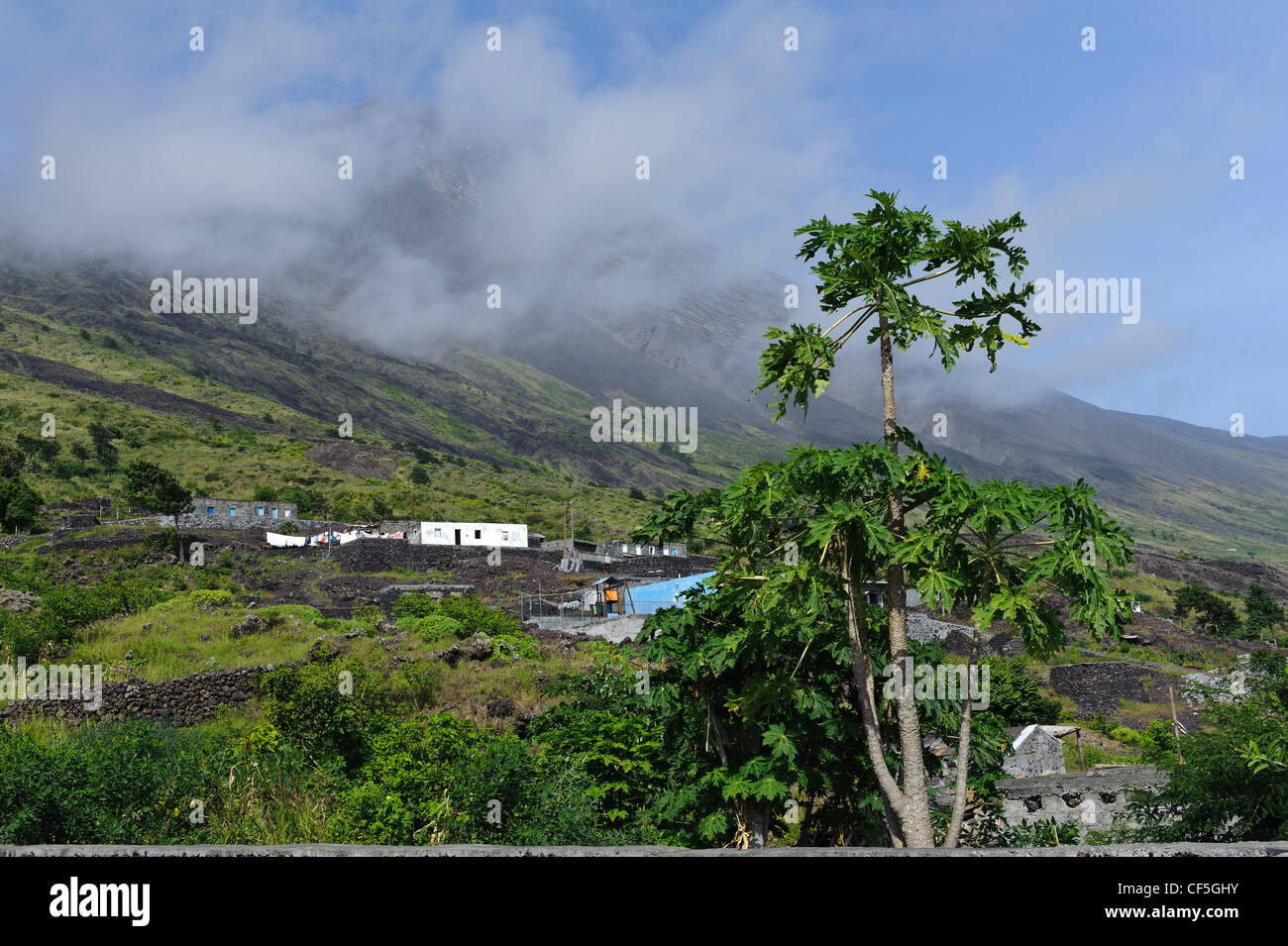 Volcano Pico, Fogo Island, Cape Verde Islands, Africa Stock Photo - Alamy