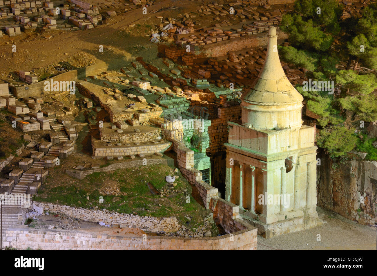 The Tomb of Absalom in the Kidrod Valley of Jerusalem, Israel is ...