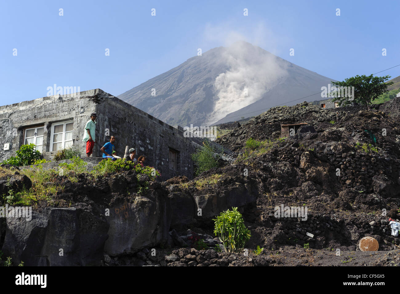 Volcano Pico, Fogo Island, Cape Verde Islands, Africa Stock Photo - Alamy