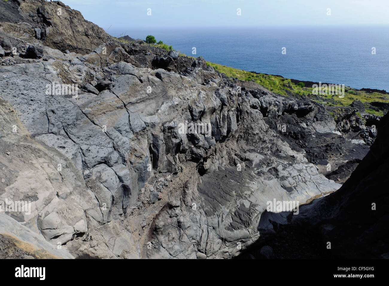 Lava, East-Coast, Fogo Island, Cape Verde Islands, Africa Stock Photo ...