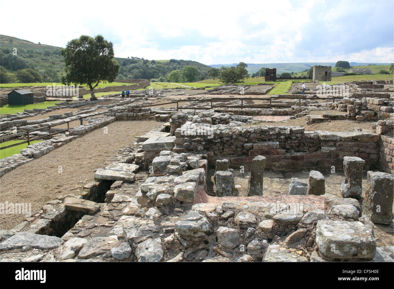 Military bath house, Vindolanda Roman Fort, Hadrian's Wall ...