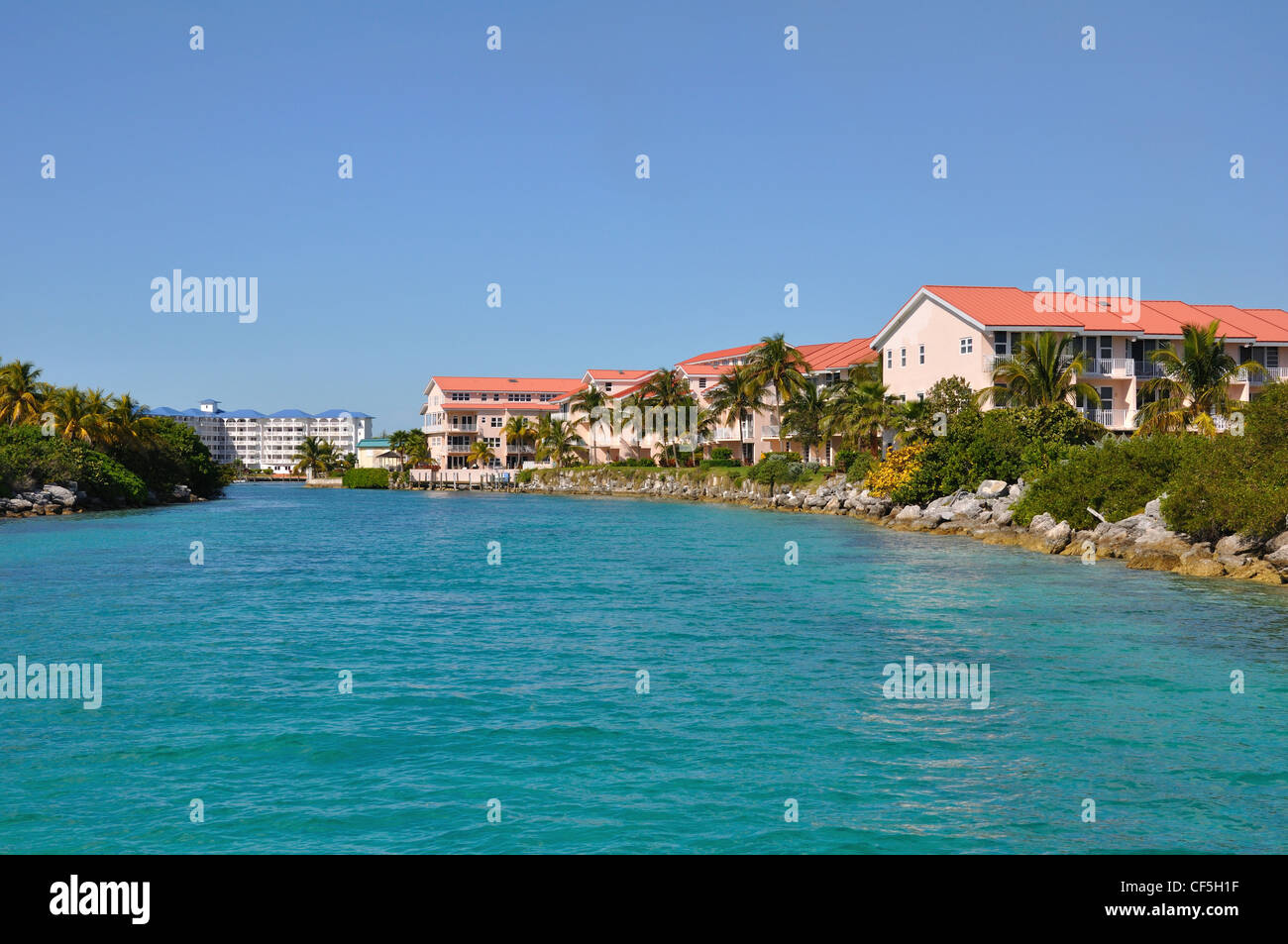 Bell Channel Club & Marina condos, Lucaya beach, Bahamas Stock Photo ...