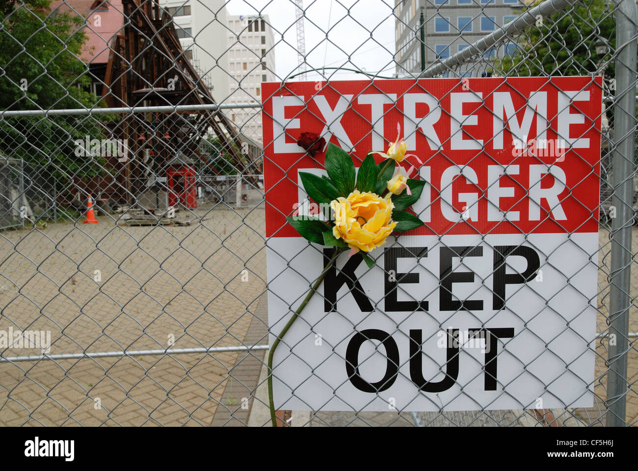 Earthquake zone, Christchurch, New Zealand Stock Photo - Alamy