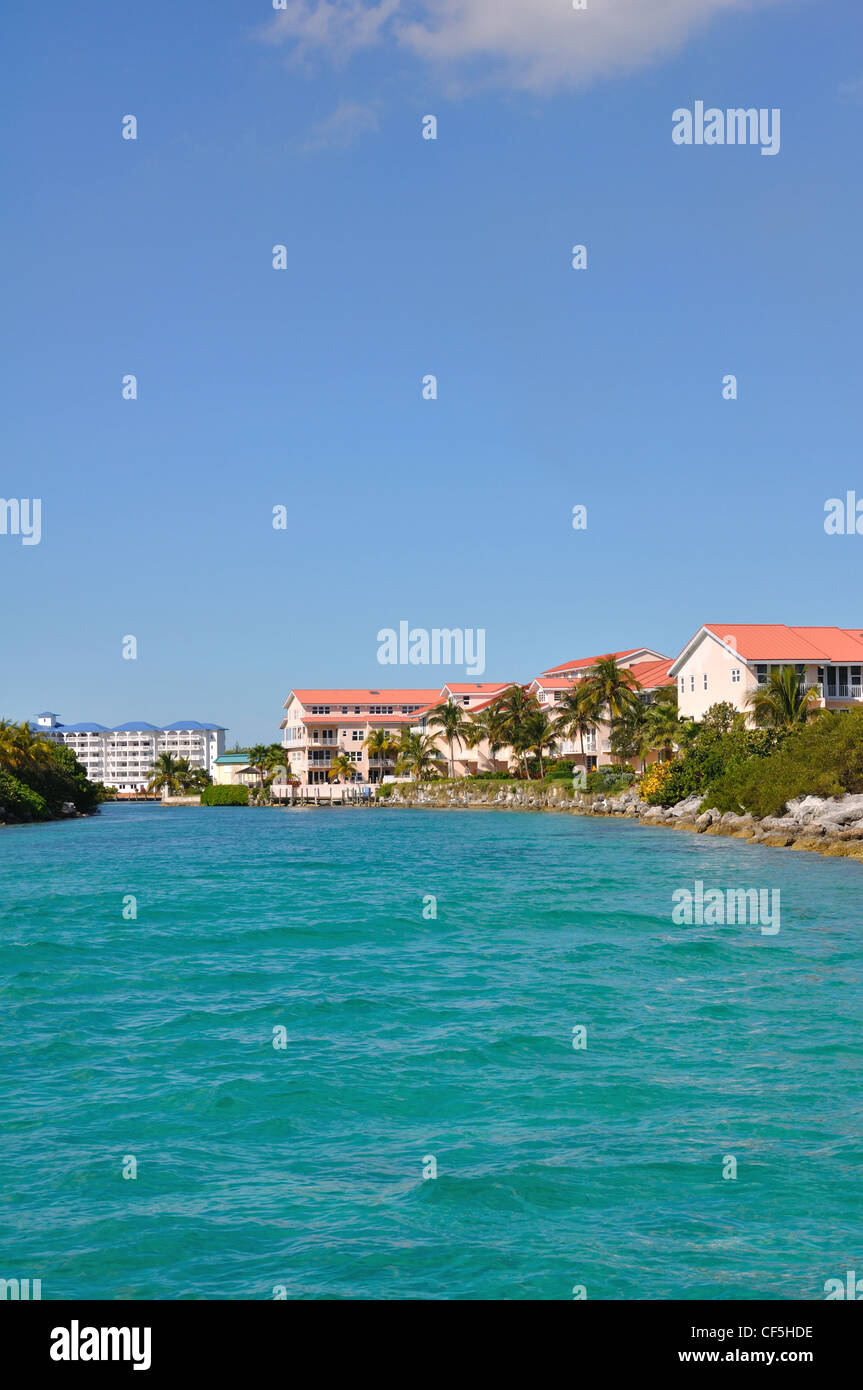 Bell Channel Club & Marina condos, Lucaya beach, Bahamas Stock Photo ...