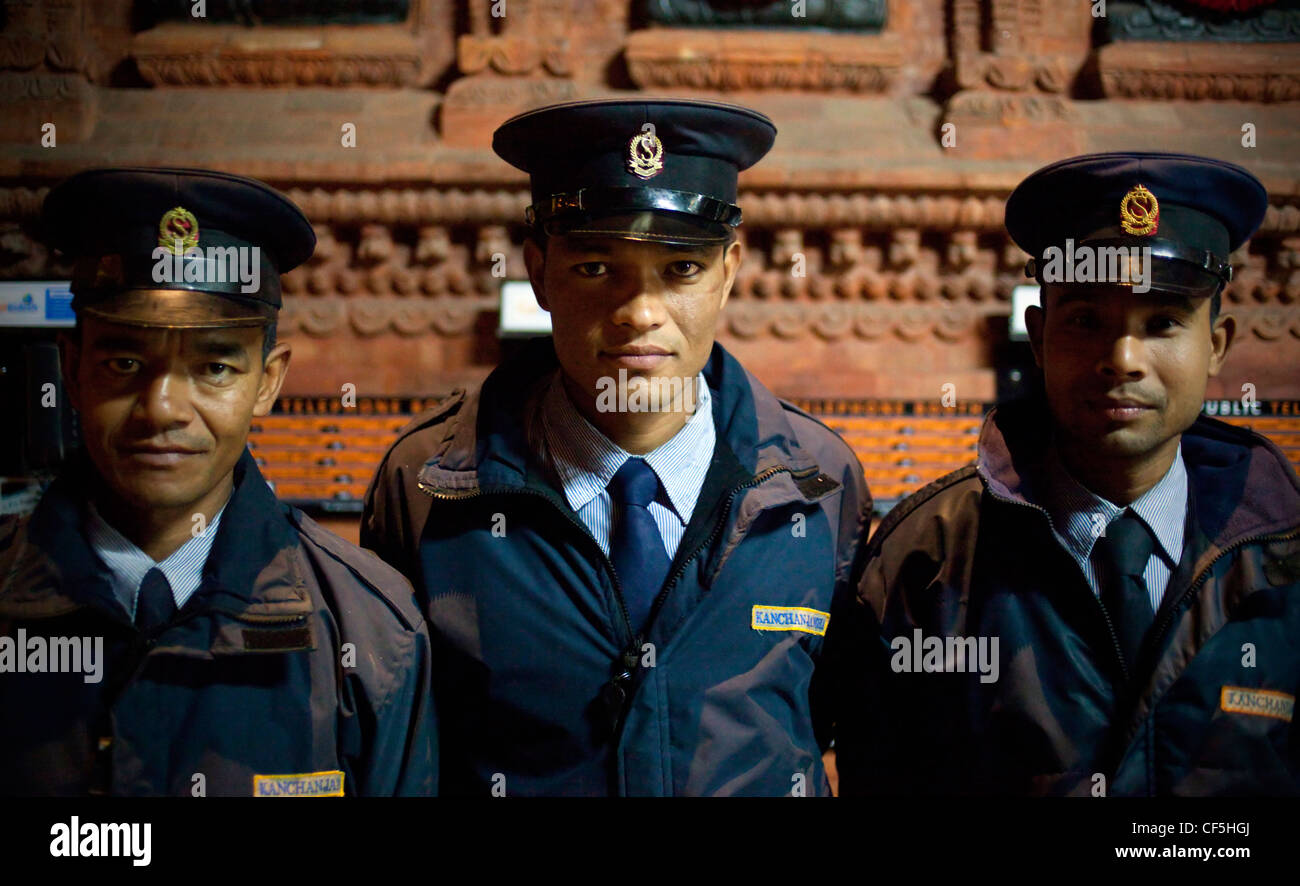 Police and security guards in Kathmandu, Nepal Stock Photo - Alamy