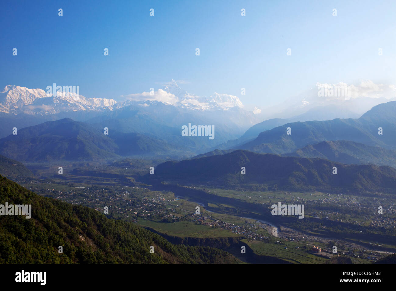 Himalaya mountains viewed from Pokhara, Nepal Stock Photo - Alamy