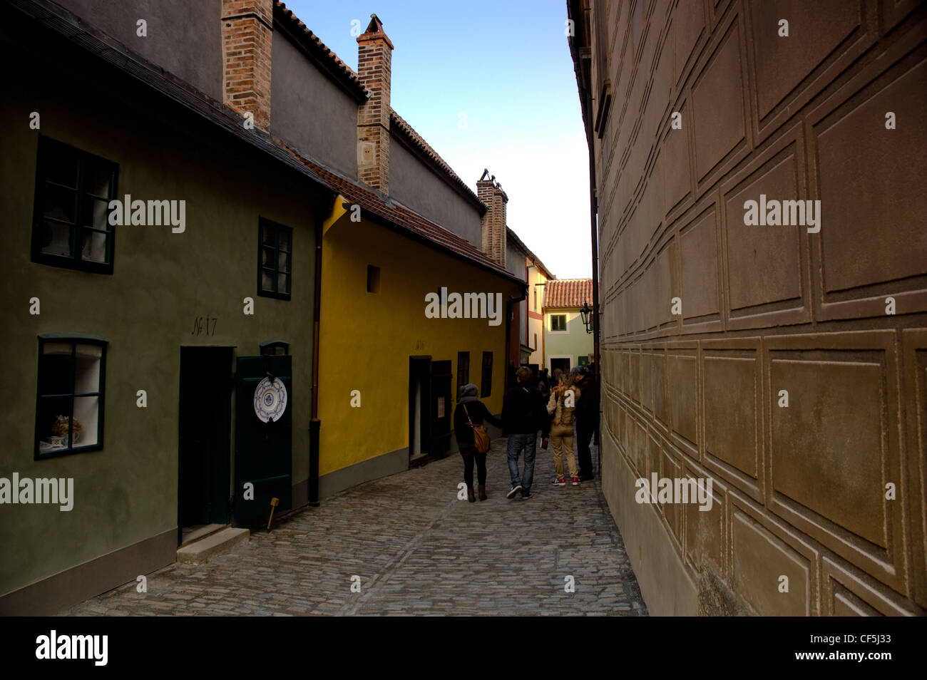 Golden Lane in Prague, Czech Republic Stock Photo - Alamy