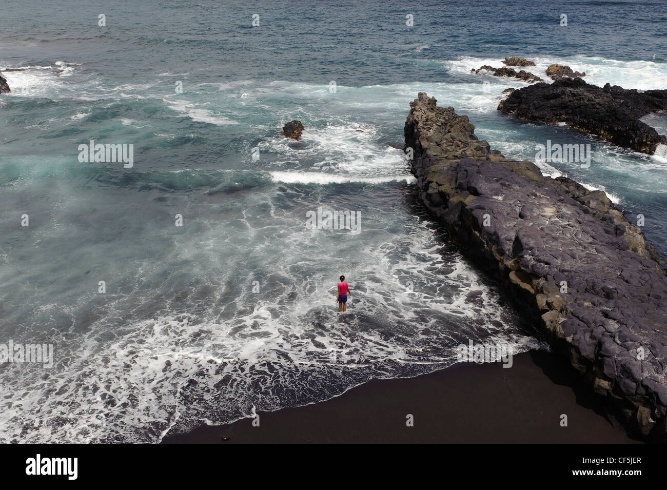 Port of Mosteiros, Fogo Island, Cape Verde Islands, Africa Stock Photo ...