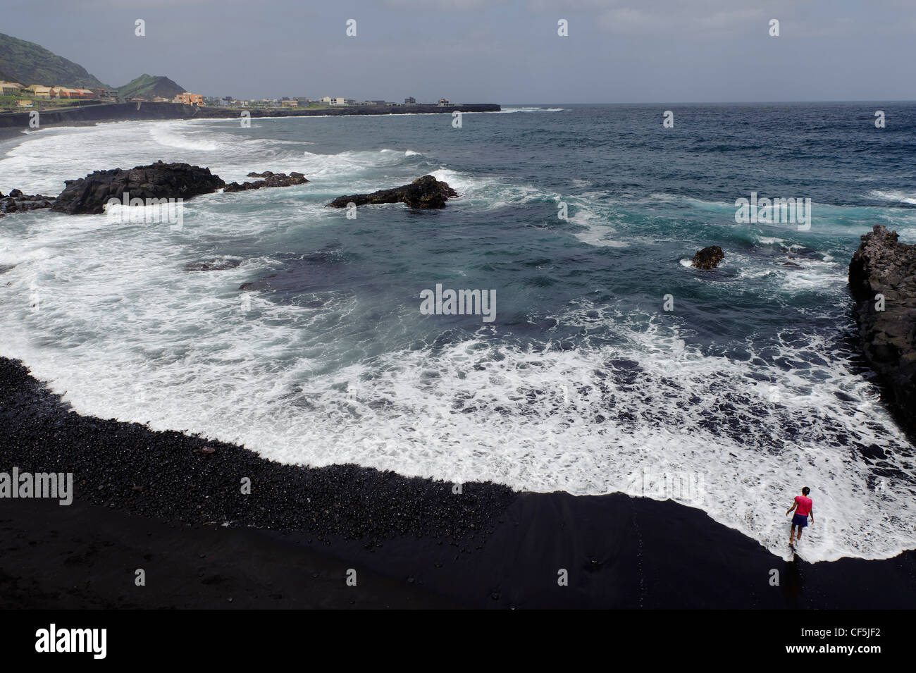 Port of Mosteiros, Fogo Island, Cape Verde Islands, Africa Stock Photo ...