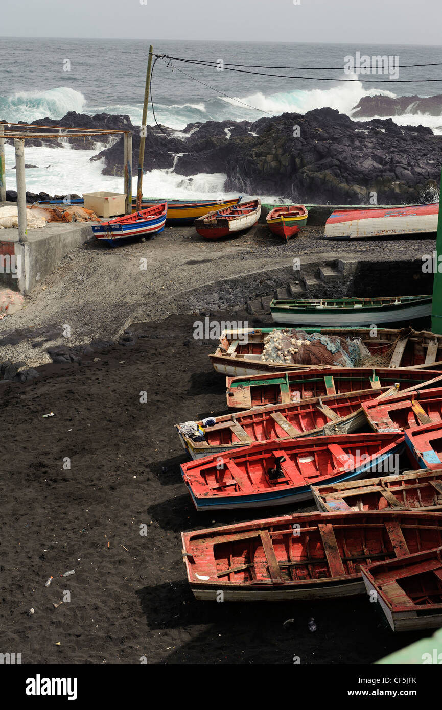Port of Mosteiros, Fogo Island, Cape Verde Islands, Africa Stock Photo ...