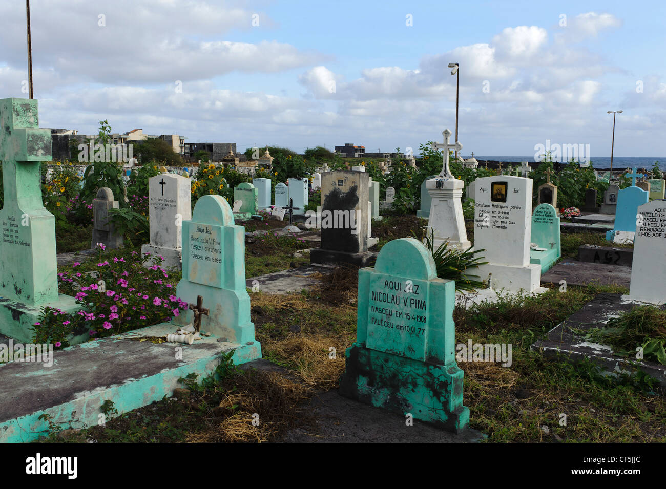 Cemetery in Mosteiros, Fogo Island, Cape Verde Islands, Africa Stock ...