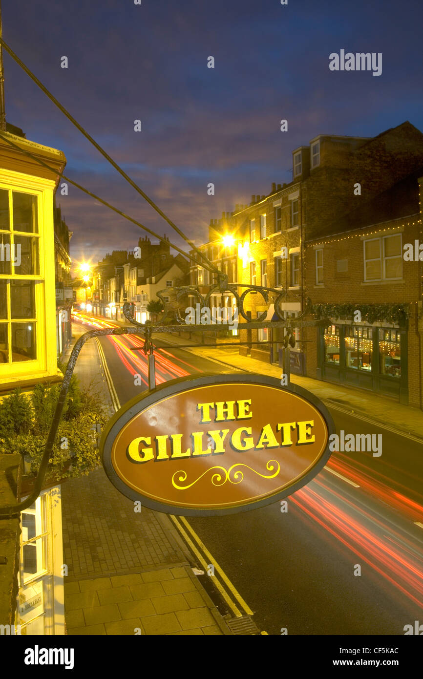 A view of the exterior of the Gillygate Inn complete with sign. North ...