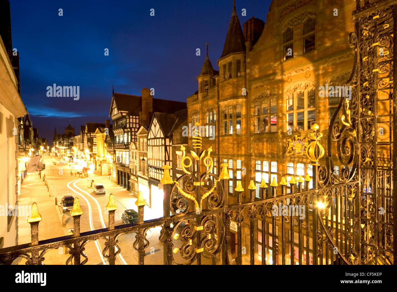 A view from the Eastgate clock in Chester. The clock was built to ...