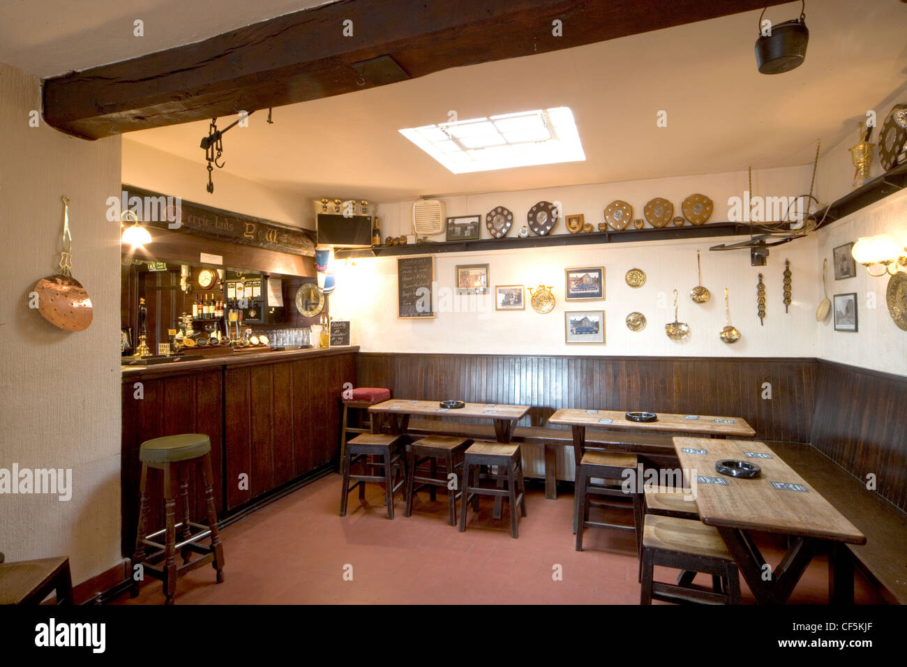 The Interior of a traditional British country pub. Around 90% of beer ...