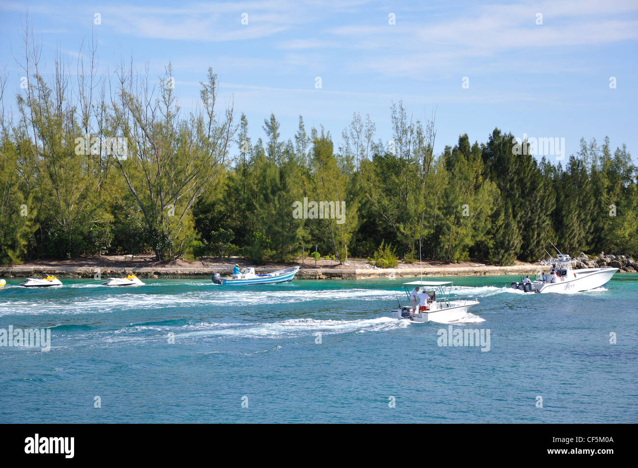 Jet Ski in Bahamas Stock Photo - Alamy