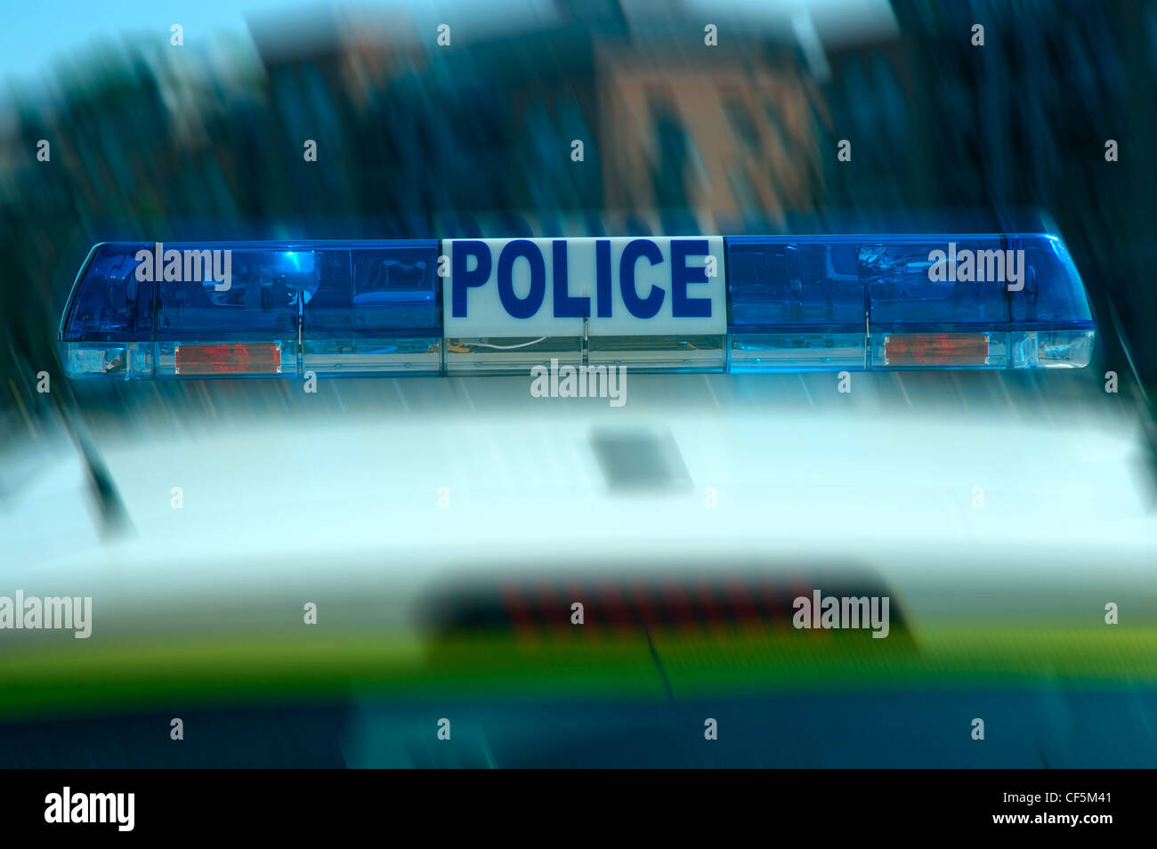 British police car flashing lights hi-res stock photography and images ...