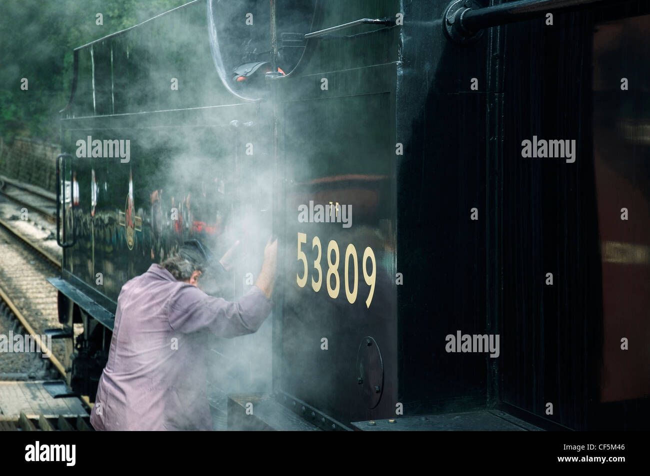 Steam locomotive engineer and fireman hi-res stock photography and ...