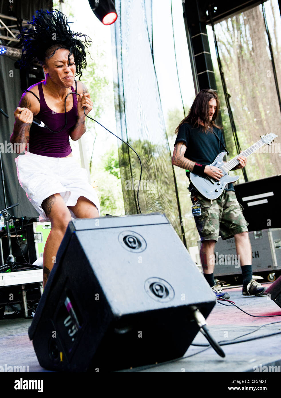 Straight Line Stitch performing at Heavy MTL 2011 in Montreal, QC Stock ...