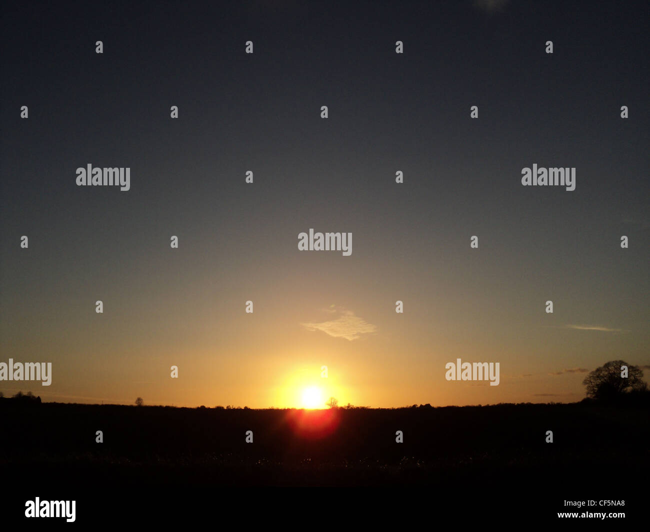 Sunset in Yorkshire Stock Photo - Alamy