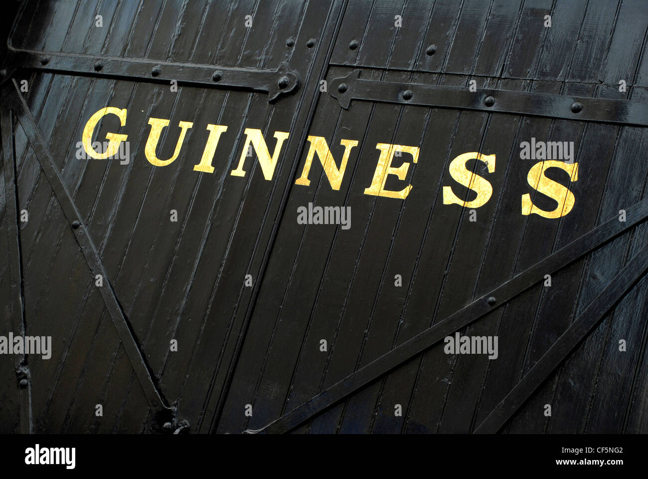 A close up of the large Guinness Brewery gate in Dublin Stock Photo - Alamy