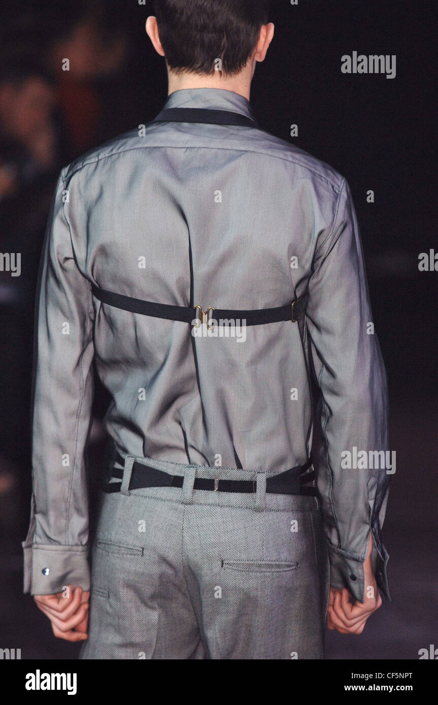 Gilles Rosier Ready to Wear Menswear Paris A W Rearview of a male model ...