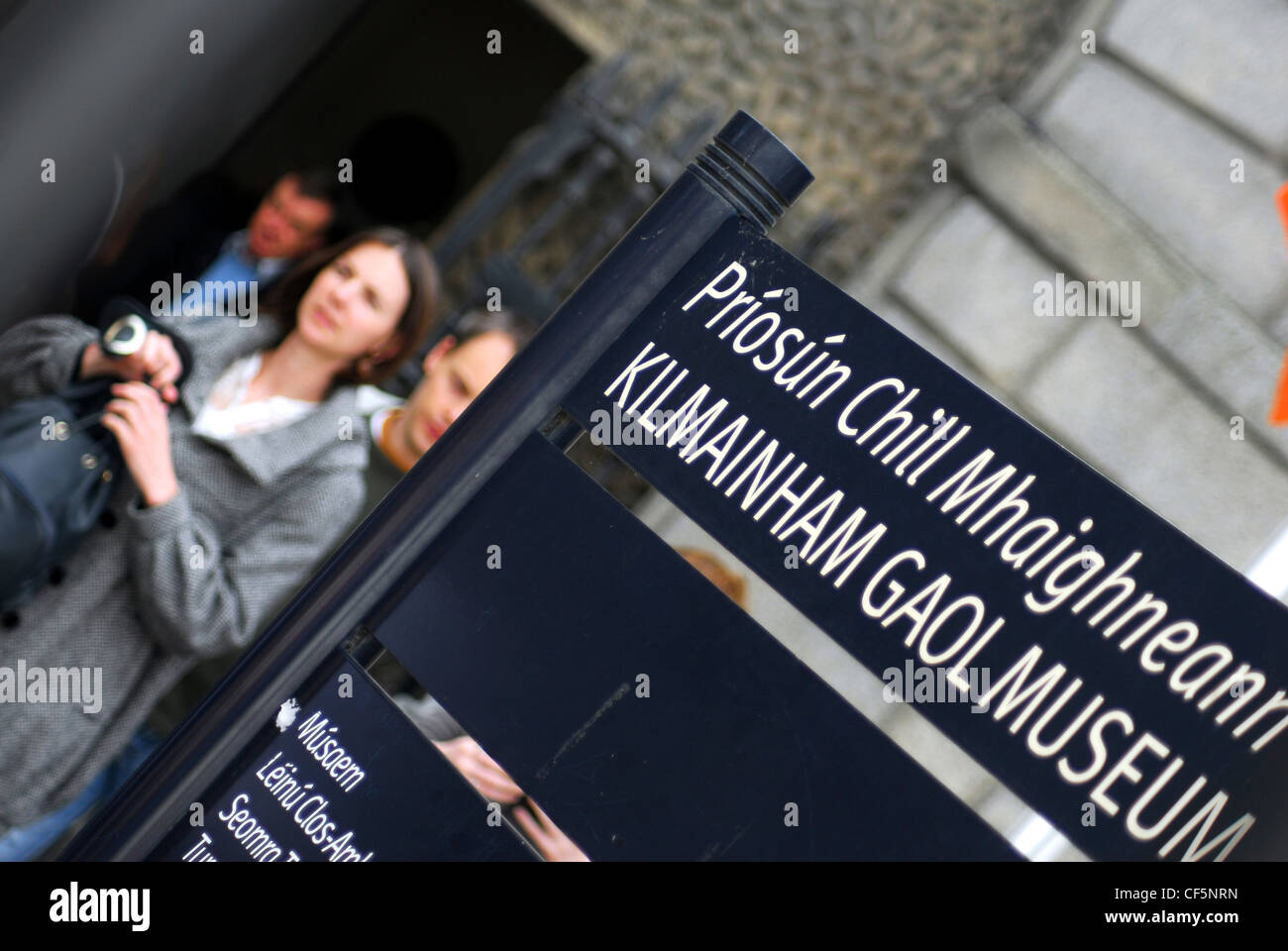 A sign for the Kilmainham Gaol Museum in Dublin Stock Photo - Alamy
