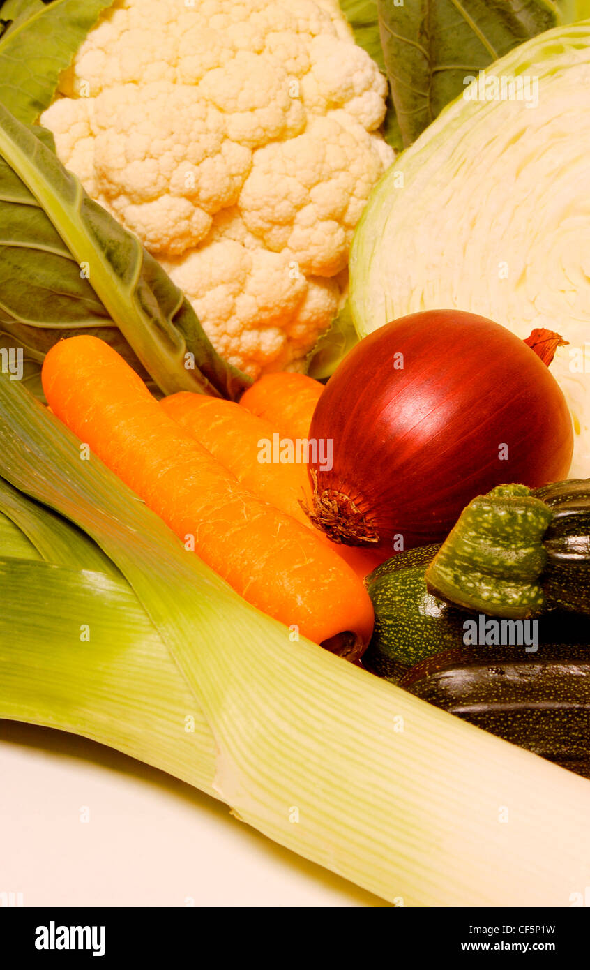 Close up of fresh vegetables Stock Photo - Alamy
