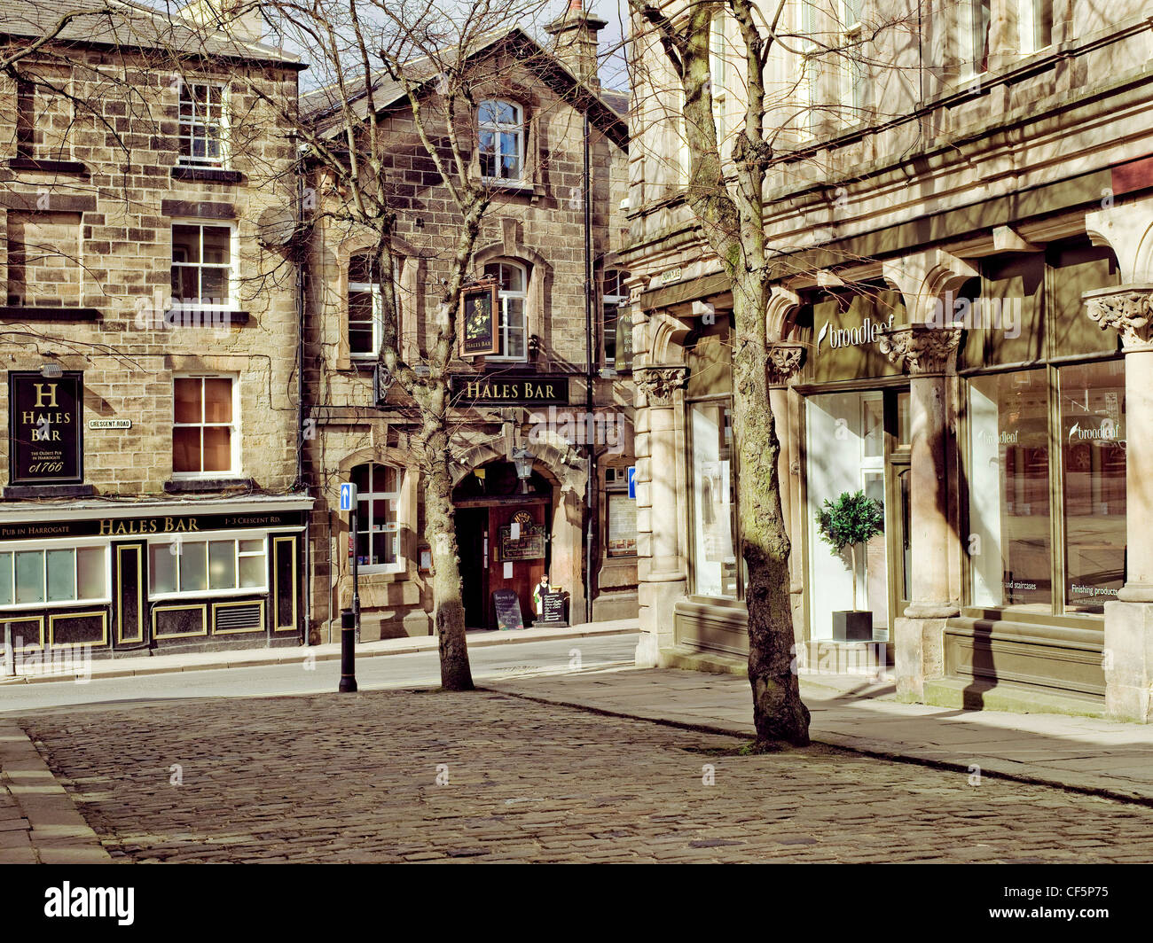 Hales Bar, the most historic and oldest pub in Harrogate on the corner ...