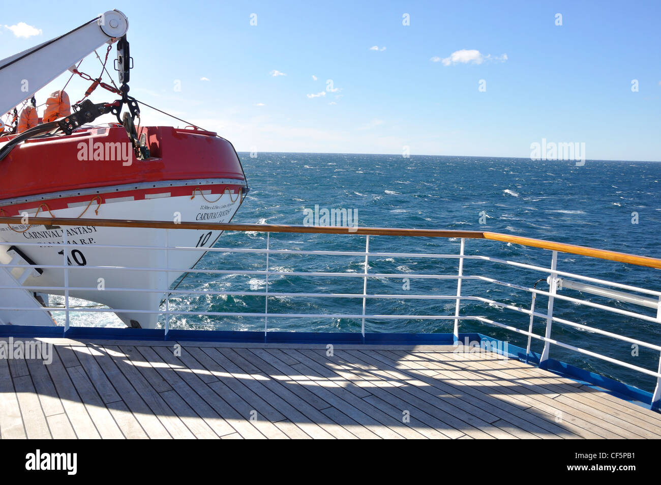Cruise ship deck Stock Photo - Alamy