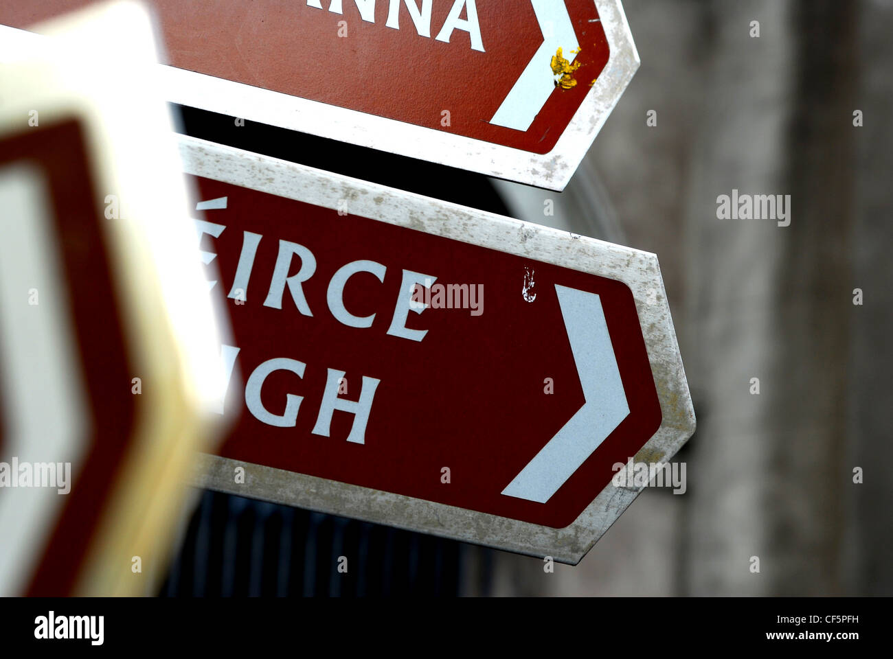 Gaelic road signs hi-res stock photography and images - Alamy