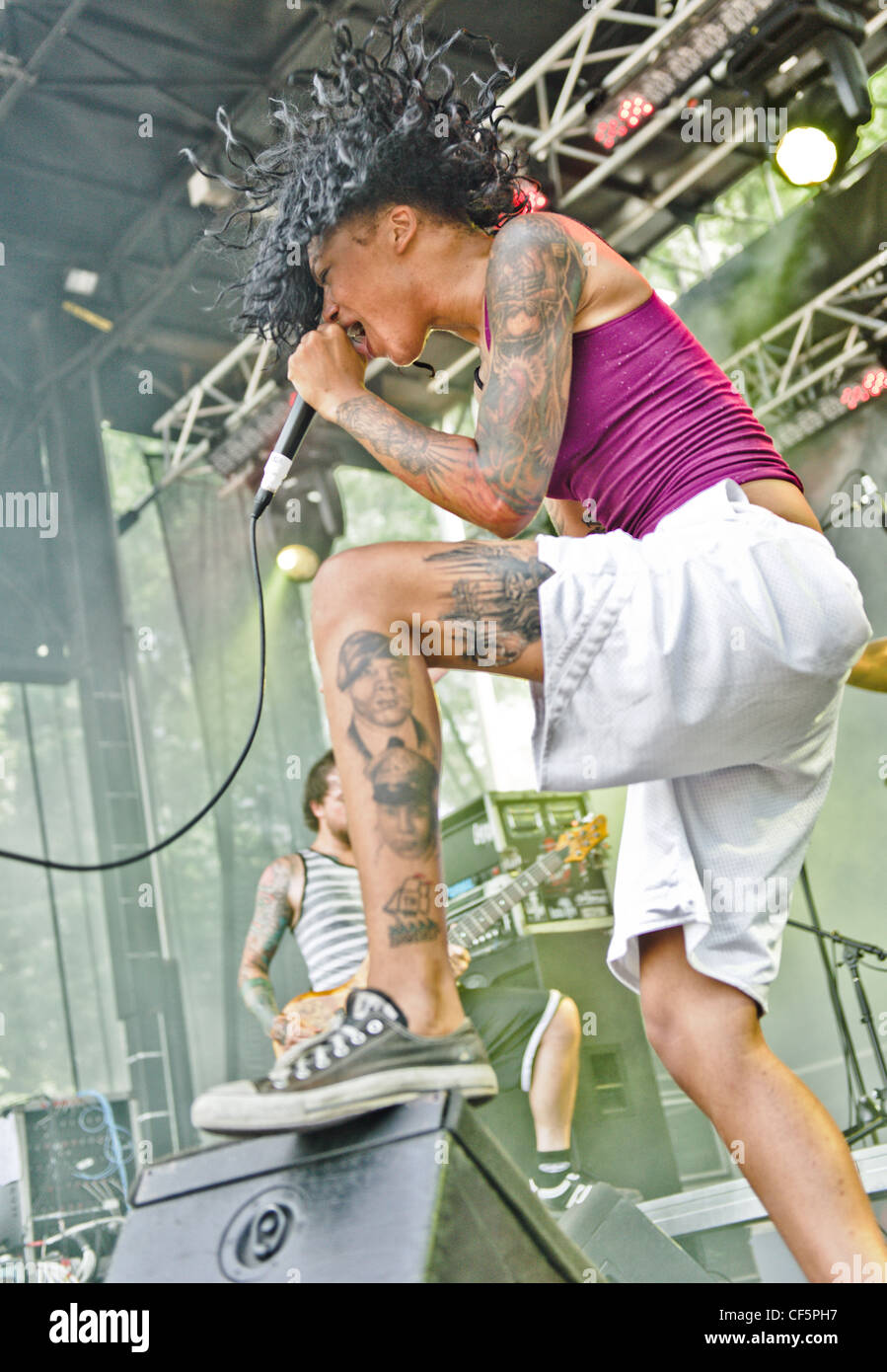 Straight Line Stitch performing at Heavy MTL 2011 in Montreal, QC Stock ...