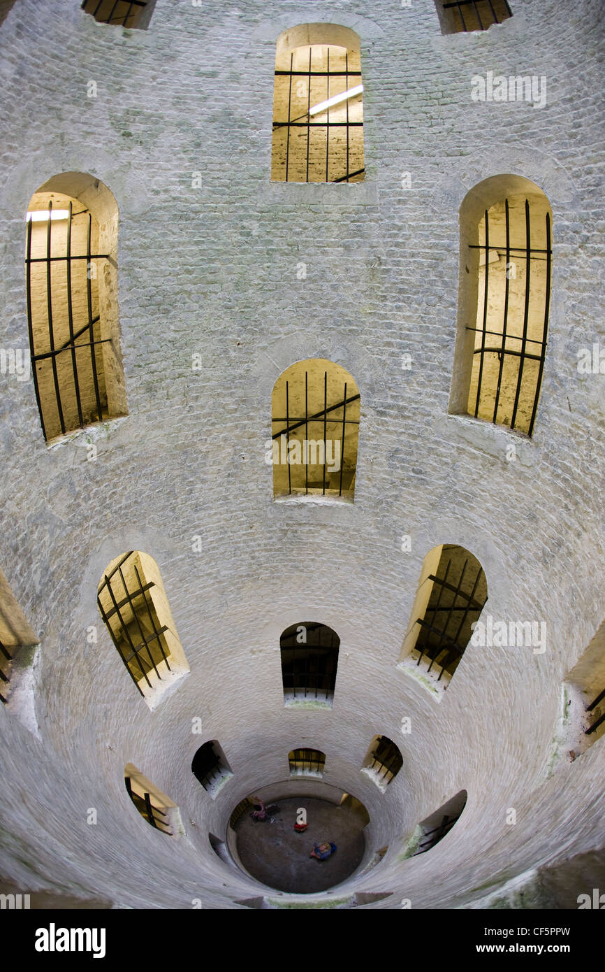 The Grand Shaft, triple spiral staircase in Dover, Kent Stock Photo - Alamy